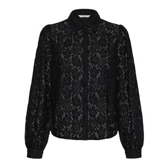 Cream CRLiselin Spitzenbluse - - Blouses & Shirts - Damen - Schwarzk - S