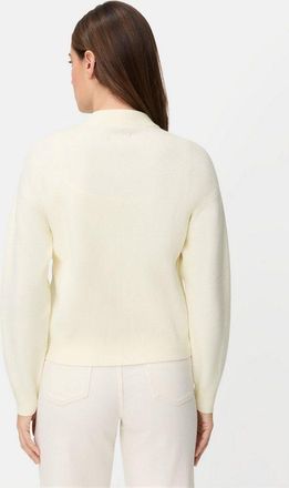Camel Active Strickjacke im Bomberstil Langarm Bomberkragen