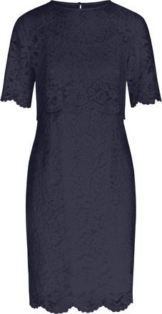 Apart Fashion APART Spitzenkleid mit Spitzenjäckchen aus Kleid und Bolerojäckchen, Nachtblau, 42