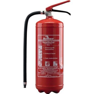 Adler Europe Pulverfeuerl&ouml;scher Adler PDE12 12 kg m.Dauerdruck Brandkl.43 a 233 b c m.Wandh