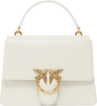 Pinko Pinko, Femme, Sacs, Blanc, Taille: ONE Size Love One Top Handle Classic Light