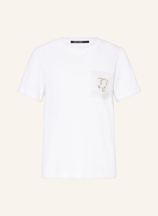 Marc Aurel Marc Aurel T-Shirt Mit Schmuckperlen weiss