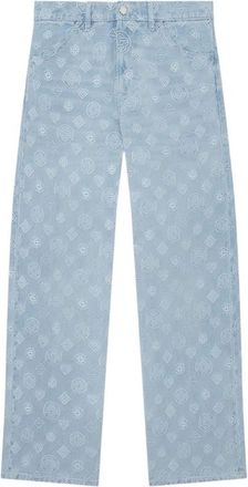 Casablanca Homme, Jeans, Bleu, Taille: XL Denim Monogram Relaxed Fit Jeans