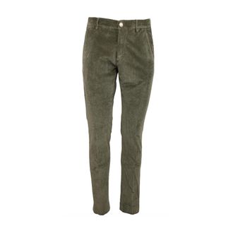 Hand Picked Samt Chino Hose in Waldgr&uuml;n - - Trousers - Herren - Gr&uuml;n - W32