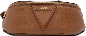 Versace Bauchtaschen - Leather V Greca Signature Belt Bag - Gr. ONE SIZE - in Braun - f&uuml;r Damen