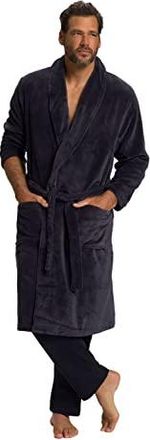 JP1880 Hommes Jusquau 7XL - Peignoir/Robe de Chambre. Matière Ultra-Douce. Ceinture, Grandes Poches et col châle. Gris 4XL 701445180-4XL