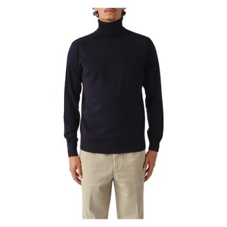 FILIPPO DE LAURENTIIS Homme, Pulls, Bleu, Taille: M Maille Col Roul&eacute;