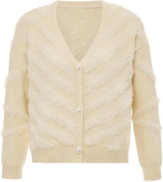 Mymo Strickjacke Frauen dunkelbeige