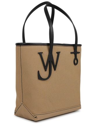 J.W.Anderson Unisex Tote Bag Anchor Beige Cotton Handbags Hand
