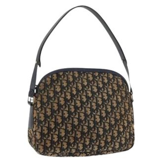 Dior Sac &agrave; bandouli&egrave;re Pre-owned Trotter en toile - Femme - Pre-owned - Bleu - Taille: ONE Size