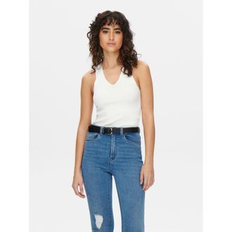 Jacqueline de Yong Top Sabrina 15258897 Wei&szlig; Slim Fit