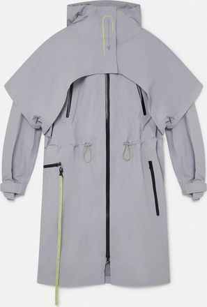 Stella McCartney TrueCasuals Long Parka Coat, Woman, Glory Grey, Size: S