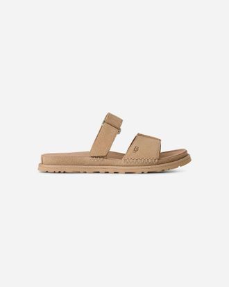 UGG GoldenGaze Slide f&uuml;r Damen in Brown, Gr&ouml;&szlig;e Wildleder