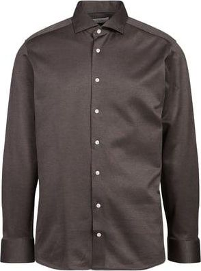 Eton Chemise droite jacquard en coton