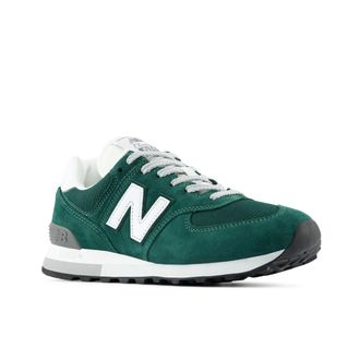 New Balance Sneaker NEW BALANCE 574, Damen, Gr. 37,5, gr&uuml;n (nordic gr&uuml;n, nb 103 wei&szlig;), Leder, Textil, Schuhe Sneaker, Topseller