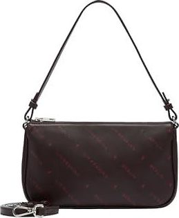 Liebeskind Liebeskind Berlin Cuir sac à épaule bandoulière Monogram Crossbody Burgundy bordeaux