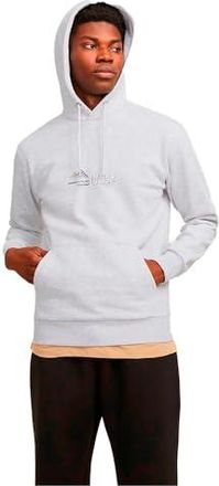 Jack & Jones Sweat &agrave; Capuche avec Logo Jcolima BF Sweatshirt, Gris Clair chin&eacute;, S Homme