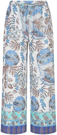 Peter Hahn 7/8-Hose Sanne Green Cotton weiss