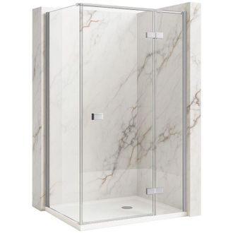 Rea cabine de douche atlas 120X90 chrome gauche