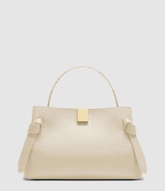 Yuzefi Sac Gyoza Mini Cuir Grain&eacute; Angora