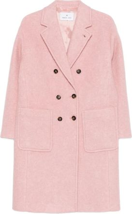 Manuel Ritz manteau croisé à revers crantés - Rose