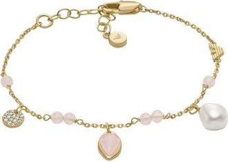 Emporio Armani Bracelet de station en laiton ton or pour femmes, EGS3118710