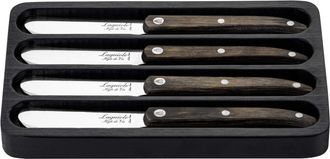 Laguiole Botermessen 4 stuks Innovation Line grijs hout
