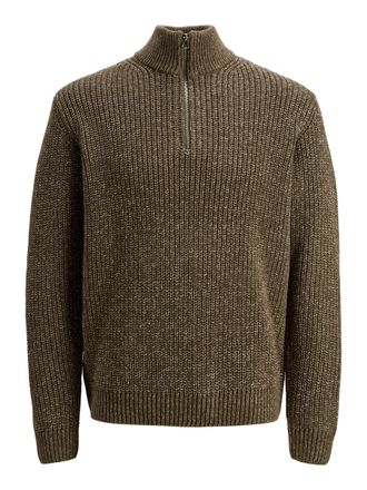 Jack & Jones Male Sweatshirt mit halbem Rei&szlig;verschluss Sweatshirt mit halbem Rei&szlig;verschluss