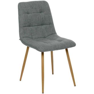 Atmosphera Chaise Sirac en Tissu Vert Tilleul L45xP55xH84 cm - Atmosphera cr&eacute;ateur dint&eacute;rieur