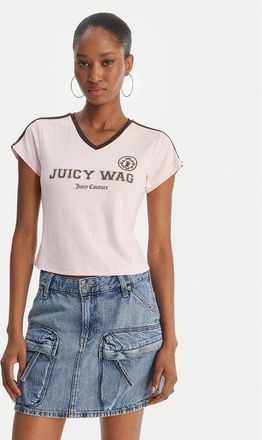 Juicy Couture T-Shirt Juicy Wag JCWCT126319 Rosa Slim Fit