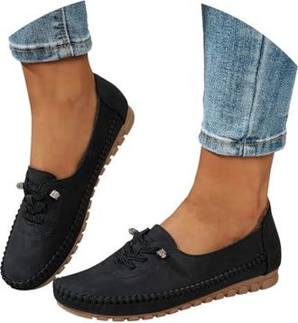 Generic Mocassins Souples pour Femme Chaussures Plates d&eacute;contract&eacute;es &agrave; Enfiler pour la Marche Le Travail et Un Usage Quotidien avec Un Confort Optimal et Une 