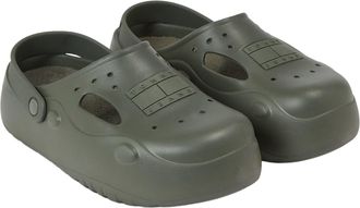 Tommy Jeans Tjm Freedom Mule Warm Lining Schlappen, Herren, Grün (Pewter Green), 41/42 Eu