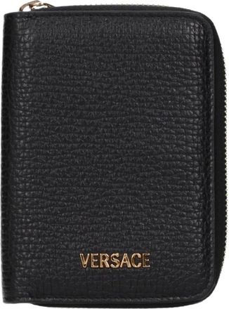 Versace Portefeuille zipp&eacute; Medusa Plaque - Homme - Accessoires - Noir - Taille: ONE Size