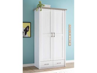 M&ouml;belando Kinder-Kleiderschrank Dreht&uuml;renschrank Schrank Kinderzimmerm&ouml;bel Lebbie I