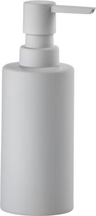 Zone Denmark Zone Denmark Solo Distributeur de Savon - Accessoire de Salle de Bain en Porcelaine avec revêtement Soft Touch - 0,3 Litre - 6 x 15,5 cm - Soft Grey (