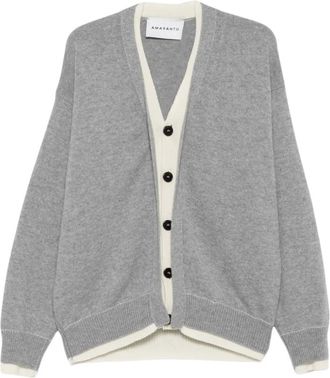 Amaranto Amar&aacute;nto - Cardigan - Homme - Pulls - Gris - Taille: L