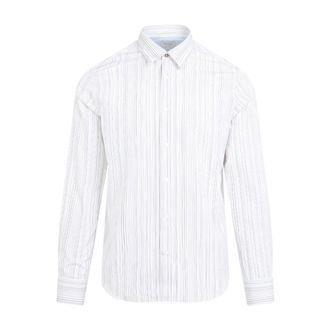 Paul Smith Gestreiftes Baumwollhemd - - Shirts - Herren - Wei&szlig; - S