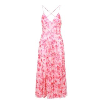 Philosophy di Lorenzo Serafini Elfenbeinfarbenes Maxikleid mit gewebtem R&uuml;ckenteil - - Dresses - Damen - Mehrfarbig - M
