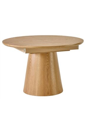 MID.YOU Mid.you Esstisch, Eiche, Holz, Holzwerkstoff, Weide, furniert, oval, konisch, 120x76x120-160 cm, ausziehbar, Esszimmer, Tische, Esstische, Esstische o