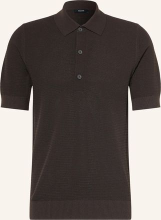Reiss Reiss Strick-Poloshirt Warren braun