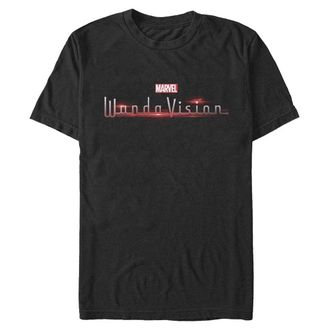 MARVEL Unisex Wandavision Wanda Vision Organic Short Sleeve T-shirt, Schwarz, XL