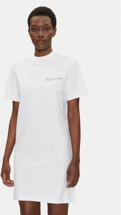 Karl Lagerfeld Kleid für den Alltag A2W13036 Weiß Regular Fit