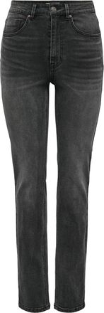 Only Damen ONLWILLOW HW Slim DNM GUA165 Jeans, Washed Black, 26 W/30 L