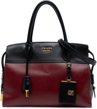 Prada Hobo Bags - Small Saffiano And City Calf Esplanade Satchel - Gr. unisize - in Rot - für Damen