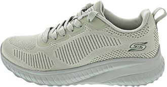Skechers Femme Bobs Squad Chaos Face Off Basket, Tricot D Ingénierie Sauge, 35.5 EU