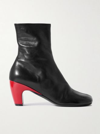Dries Van Noten Bottines En Cuir - Noir