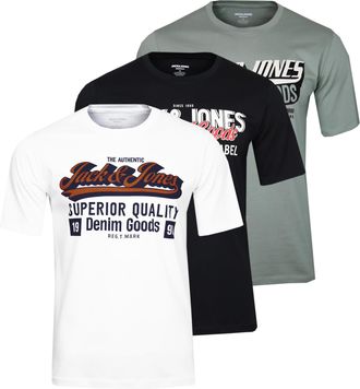 Jack & Jones Logot Tee AW 25 O-Neck 3er Set, XXL