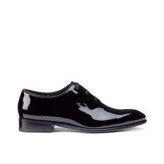 Santoni Klassische Leder Oxford Schuhe - - Shoes - Herren - Schwarzk - 43 EU