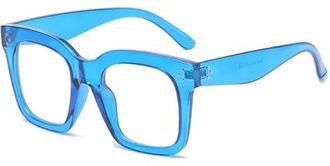 Generic Lunettes De Soleil Carr&eacute;es &Agrave; Grande Monture For Hommes Et Femmes, Verres De Soleil Polaris&eacute;s For La Conduite De F&ecirc;te(Blue)