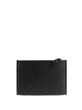 Givenchy Mens Large Antigona Stamped Clutch Bag Black Calf Leather Bos Taurus Beauty Cases